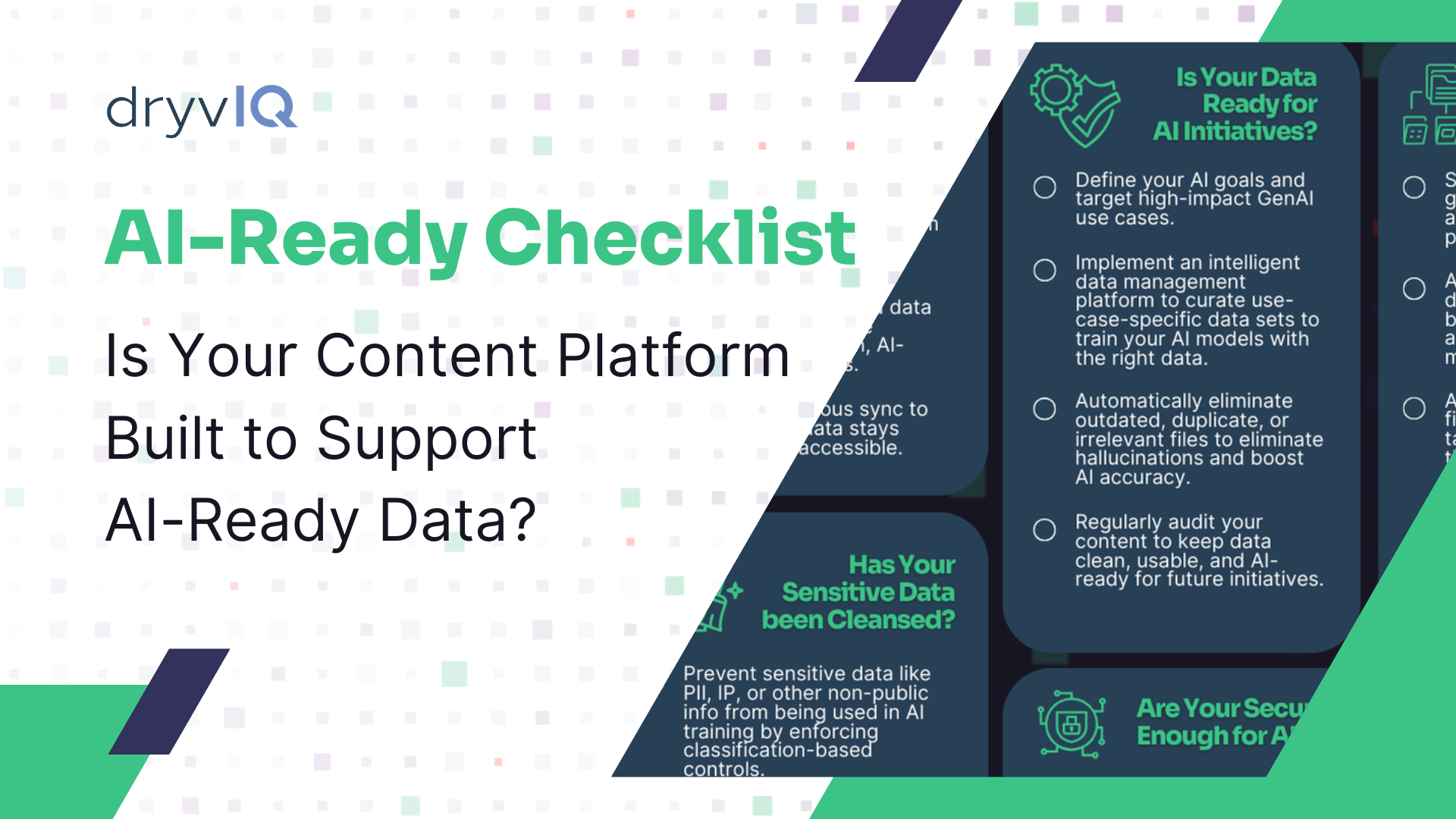 AI-Ready Data Checklist + Infographic | DryvIQ